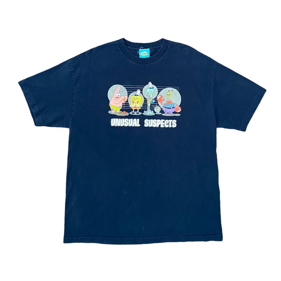 American Vintage | Shirts | Vintage 202 Navy Blue Spongebob Squarepants ...